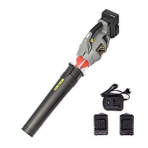 Koreyosh Cordless Leaf Blower 40V Electric Leaf Blower with Battery & Charger,Powerful Lawn Sweeper for Leaf Blowing,Dust Cleaning,Variable Speed