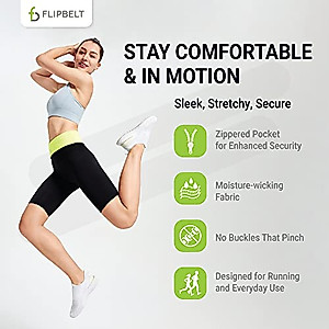 FlipBelt Running & Fitness Workout Belt, Hot Pink, X-Small