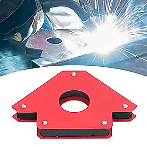 Welding Magnet 5in 75lbs Welder Magnet Holder Angle Support Fixture Tool Stainless Steel Welding and Cutting Accessories,Metal Magnetic Holder,Metal Working Magnet Tools Holder Support Aids