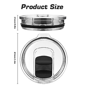 Tumbler Lids for Yeti, 2 Pack 20 oz Magnetic Replacement Covers for 20 oz Tumbler, 16 oz Pints, 10/24 oz Mug, 10 oz Lowball, for Rambler, Ozark Trail, Old Style Rtic