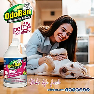 OdoBan Pet Solutions Oxy Stain Remover, 32 Ounce Spray, Neutral pH Floor Cleaner Concentrate, 1 Gallon, and 120 Dog Waste Pickup Bags
