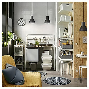 I-K-E-A SORTERA Recycling Bin with Lid, White 10 Gallon