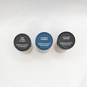 Morton & Bassett, Paprika Smoked, Cayenne Pepper, Red Chili Flakes Bundle