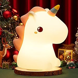 Mubarek Unicorn Night Light for Kids Lamp,16 Colors Kids Night Light Cute Lamp, Silicone Rechargeble Baby Night Light, Kawaii Unicorn Kids Night Lights for Bedroom, Unicorns Gifts for Girls Room Decor