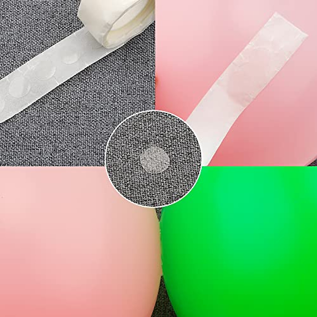 Balloon Arch Strip Kit 2 Sets, Balloon Arch Garland Decorating Strip Kit Balloon Tape Strip Balloon Decoration Strip Kit Dot Glue Stickers Double Side Tape for Wedding Birthday Baby Shower Decorations