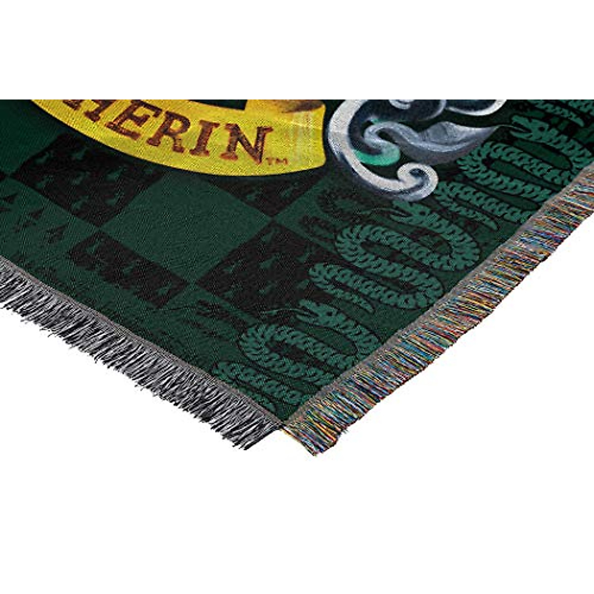 Northwest Woven Tapestry Throw Blanket, 48 x 60 Inches, Slytherin Shield
