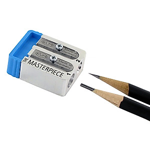 KUM AZ105.72.19-M - Longcone Sharpener "Meisterwerk", Neoprene Bag, 2 Replacement Blades, 1 Piece