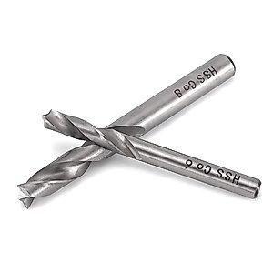 Mesee 2 Pieces HSS Spot Weld Drill Bit Set, High Speed Steel Cobalt Spot Welding Remover Tool Drill Bits Panels Separated Spotting Welder Cobalt Tips Cutter - 6mm, 8mm(1/4'', 5/16'')