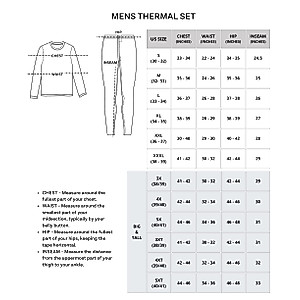 3 Pack:Mens Thermal Underwear Base Layer Fleece Lined Fly Long Johns Bottom Pants Warm Long Johns Compression Underpants cold tights leg warm termicos hombre Leggings Training Tights Snow- Set 8, XXL