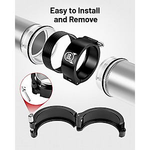 EVIL ENERGY V Band Aluminum, Quick Release V Band Clamp with Flange Intake Intercooler Pipe Clamp (1, 2.5")