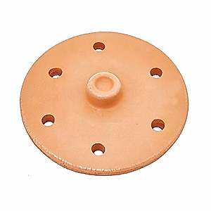 Handmade Clay Pot Dolma Lid Cover, Unglazed Terracotta Grape Leaf Roll Lid, Natural Earthenware Weighted Cooking Grill Press (Medium 8.2 in)