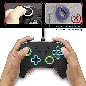 Murciful Silicone Soft Precision Rings Aim Assist Rings Motion Control Compatible with Playstation 5,Playstation 4,Xbox, Xbox one,Xbox Series X,Pc Gamepads,Power A（5 Black 5 White 5 red 5 Green）