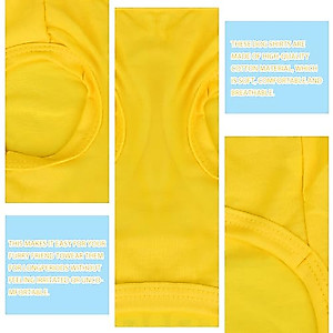 Paiaite Expressive Pet Vest: Sleeveless Dog Shirt with 'I Love My Mommy' Slogan, Ideal for Chihuahuas, Poodles, Yorkies, and More - Adorable Design, Ultimate Comfort, Easy Maintenance! Yellow Small