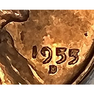 1955 D Lincoln Cent D/D RPM7 Penny Seller MS-65