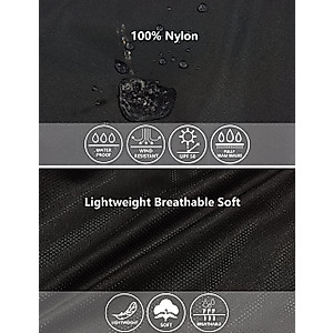 Little Donkey Andy Men's Waterproof Cycling Rain Jacket Reflective Rain Shell Coat Outdoor Packable Windbreaker Removable Hood Raincoats for Running,Hiking,Golf,Travel Black XL