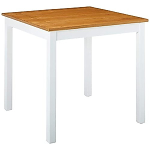 Zinus Becky Farmhouse Square Wood Dining Table