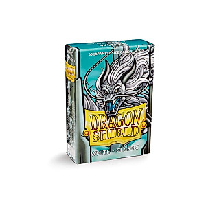 Dragon Shield Bundle: 2 Packs of 60 Count Japanese Size Mini Classic Card Sleeves - White