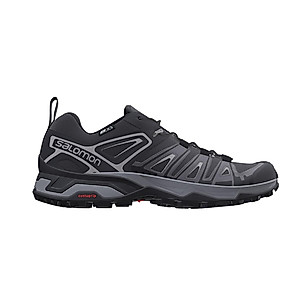 Salomon Men's X ULTRA PIONEER CLIMASALOMON™ WATERPROOF Hiking Shoes for Men, Black / Magnet / Bluesteel, 7