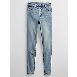GAP Womens High Rise Legging Jeans, Light Haven, 29 Regular US