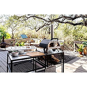 Ooni Karu 16 Multi-Fuel Outdoor Pizza Oven - Wood and Gas Fired Oven - Outdoor Cooking Pizza Oven - Fire and Stonebaked Pizza Oven for Authentic Homemade Pizzas - Dual Fuel Pizza Maker