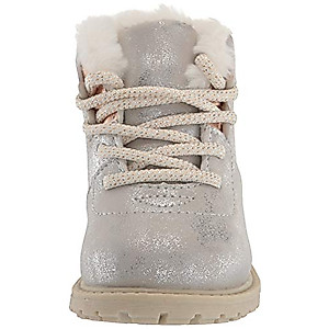 OshKosh B'Gosh girls Fashion Boot, Ivory, 4 Toddler US