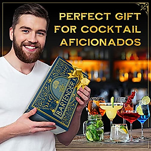 Mixology Bartender Kit - Complete 14 Piece Cocktail Shaker Set and Bar Kit Bar Accessories for The Home Bar Set and Bar Tools Bar Cart Accessories, Bar Cocktail Shaker Set Bartender Tools