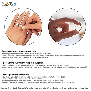 NOVICA Artisan Handmade Men's .925 Sterling Silver Ring Band No Stone Indonesia [10 mm W] 'Sanca Kembang Python'