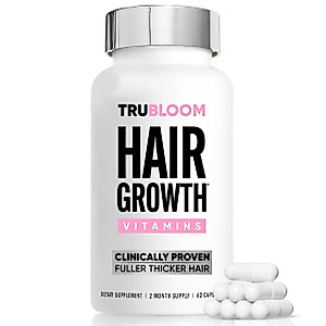 St. Tropica Tru Bloom Hair Growth Vitamins - 2 Month Supply. Clinically Proven for Fuller, Thicker Hair. Natural & Drug-Free. Ultimate Hair Vitamins for Proven Results