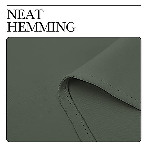 NICETOWN Dark Mallard Blackout Draperies Curtains - Pair of Grommet Top Thermal Insulated Blackout Decorative Curtains for Thanksgiving Day & Christmas Decor(55 inches Wide by 90 inches Long)