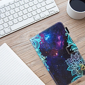 Galaxy Tab A 8.0 2018 Case, SM-T387 Case, Dteck Slim Premium Leather Folio Stand Cover with Card Holder/Photo Slot for Samsung Galaxy Tab A 8 inch 2018 Release T387 Tablet, Galaxy Flower