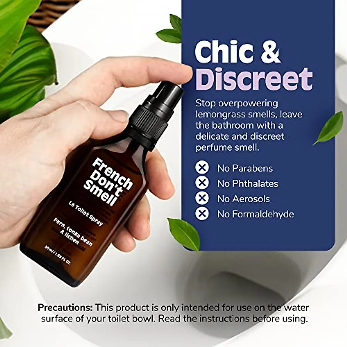 Toilet Spray for Poop 0.34oz – Woodsy Scent – Made in France (Travel Size), Bathroom Odor Eliminator, Poo Spray, Toilet Spray For Daily Use, Easy To Carry – French Don’t Smell