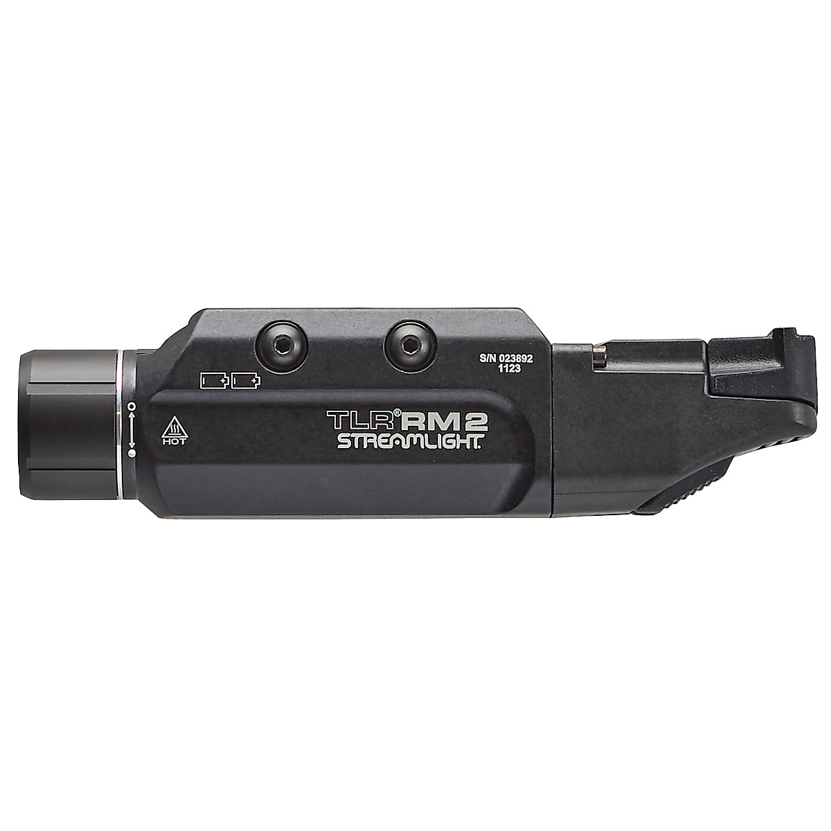Streamlight 69450 TLR RM 2 Compact, Portable Rail-Mounted LED Tactical Lighting System with Tail Loc, Remote Switch, and 2 Lithium Batteries, Black
