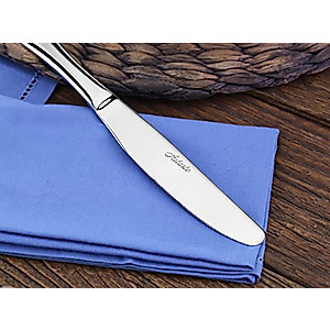 Artaste 59335 Rain 18/10 Stainless Steel Dinner Knife, 9.15-Inch, Set of 12, Silver