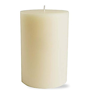 TAG Trade Associates Group Chapel 4x6 Ivory Pillar Candle Unscented Drip-free Long Burning Hours for Home Decor Wedding Parties 4x6 Ivory