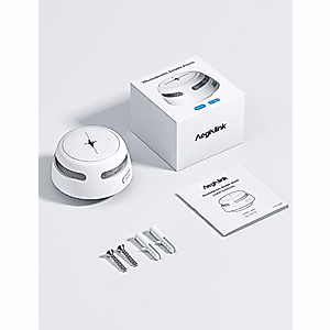 Smoke Detector 10-Year Battery with Test/Silence Button, AEGISLINK Fire Alarm with Photoelectric Sensor, Low Battery Warning, S500 (Independent, 1-Pack)