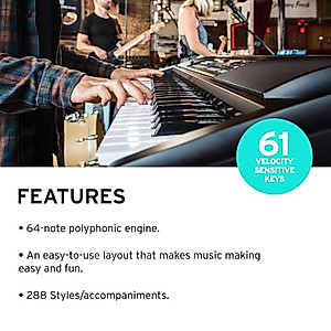 Korg, 61-Key Portable Keyboard, EK-50L