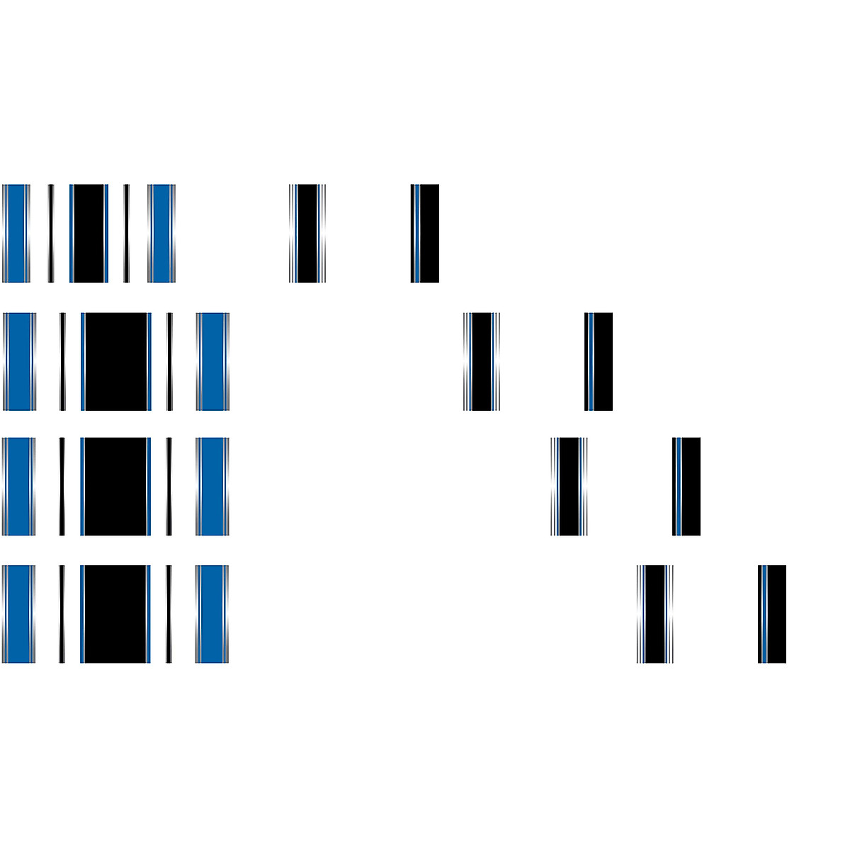 White Water Archery Laminated Blue Traditional 12 Crest Arrow Wraps 15 pk Choose Length Width (5.75)