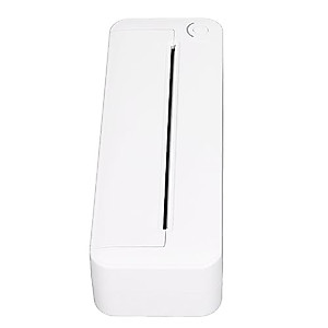 ANGGREK Thermal Printer, 2500mAh Battery Compact Design Inkless Printing Machine A4 Size High Compatibility for Home School Office