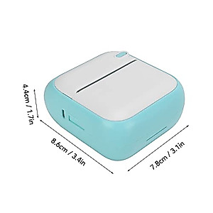 Label Printer,Wireless Printer,Bluetooth Label Printer,Portable Handheld Small Printer 203DPI USB Charging 1000mAh,Inkless,Rechargeable,Mini Wrong Question Printer for iBleem