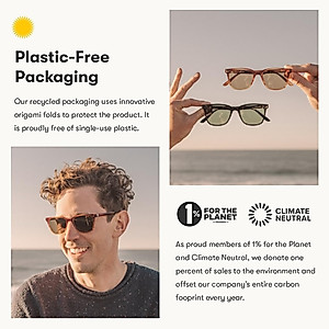 Sunski Ventana - Polarized Recycled Sunglasses (Caramel Amber)