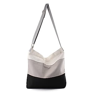 TANOSII Canvas Tote Bag Womens Hobo Handbag Casual Shoulder Bag Shopping Bag Large Size Crossbody Bag Multi-Color
