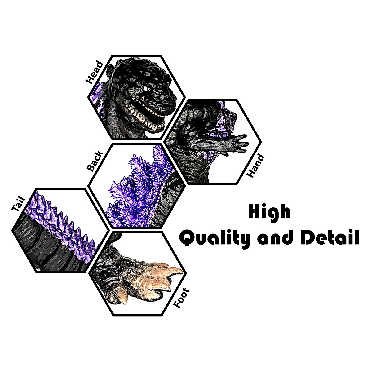 TwCare Legendary Shin Godzilla, Movie Series Movable Joints Action Figures Soft Vinyl, Carry Bag