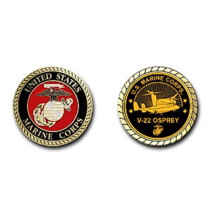 US Marine Corps V-22 Osprey Challenge Coin Officially Licensed