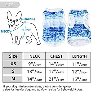 DORA BRIDAL Dog Cooling Vest Instant Pets Cooling Collar Cat Chill Out Ice Shirt for Dogs Puppy Cats in Summer S (Blue)