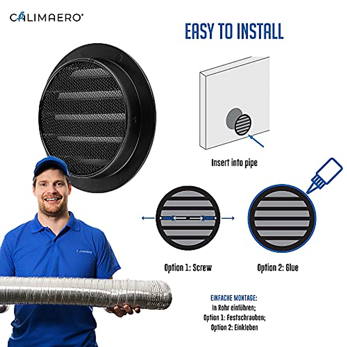 Round Vent Cover Soffit Vent calimaero WSGB 4 Inch Round HVAC Vent Cover Round Air Vent Duct Cover