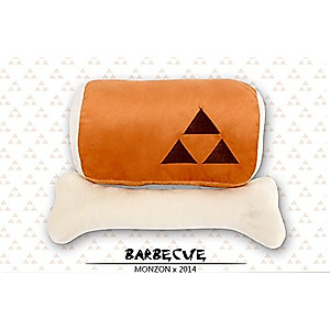 damdos Christmas Pillow Gifts Monster Hunter Roast Meat Plush Pillow Happy New Gift Throw Pillow