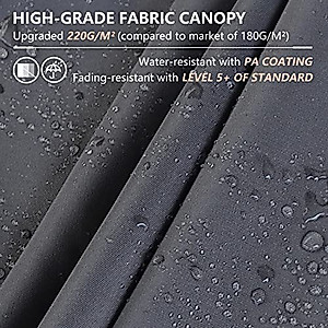 VEIKOU 10x13ft Pergola, Aluminum Pergola w/Thicker Post & Upgraded Retractable Pergola Canopy, Metal Pergolas and Gazebos Heavy-Duty Outdoor Shelter for Porch Yard, Grey