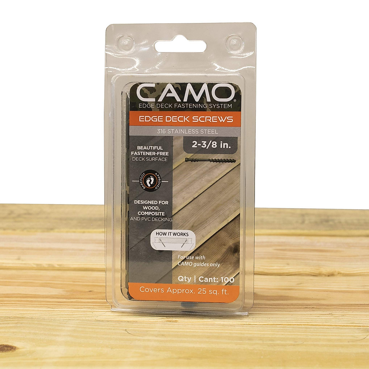 CAMO Edge Deck Screws 2-3/8" Stainless Steel (100)