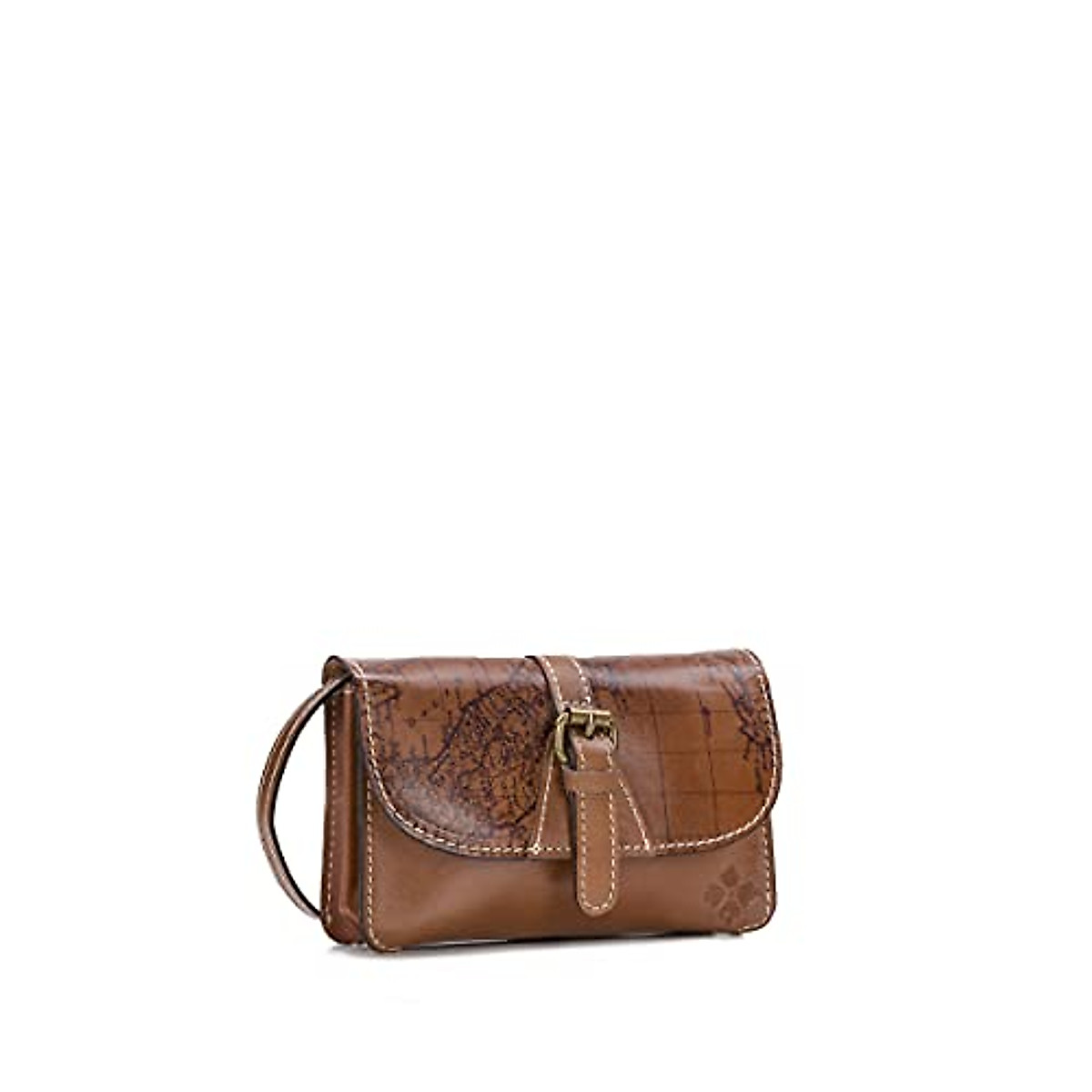 Patricia Nash | Torri Crossbody Bag | Leather Crossbody Purse | Genuine Leather Handbag for Women, Signature Map