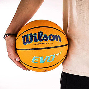 WILSON Men's Evo Nxt Game Basketball, Orange, Official Size